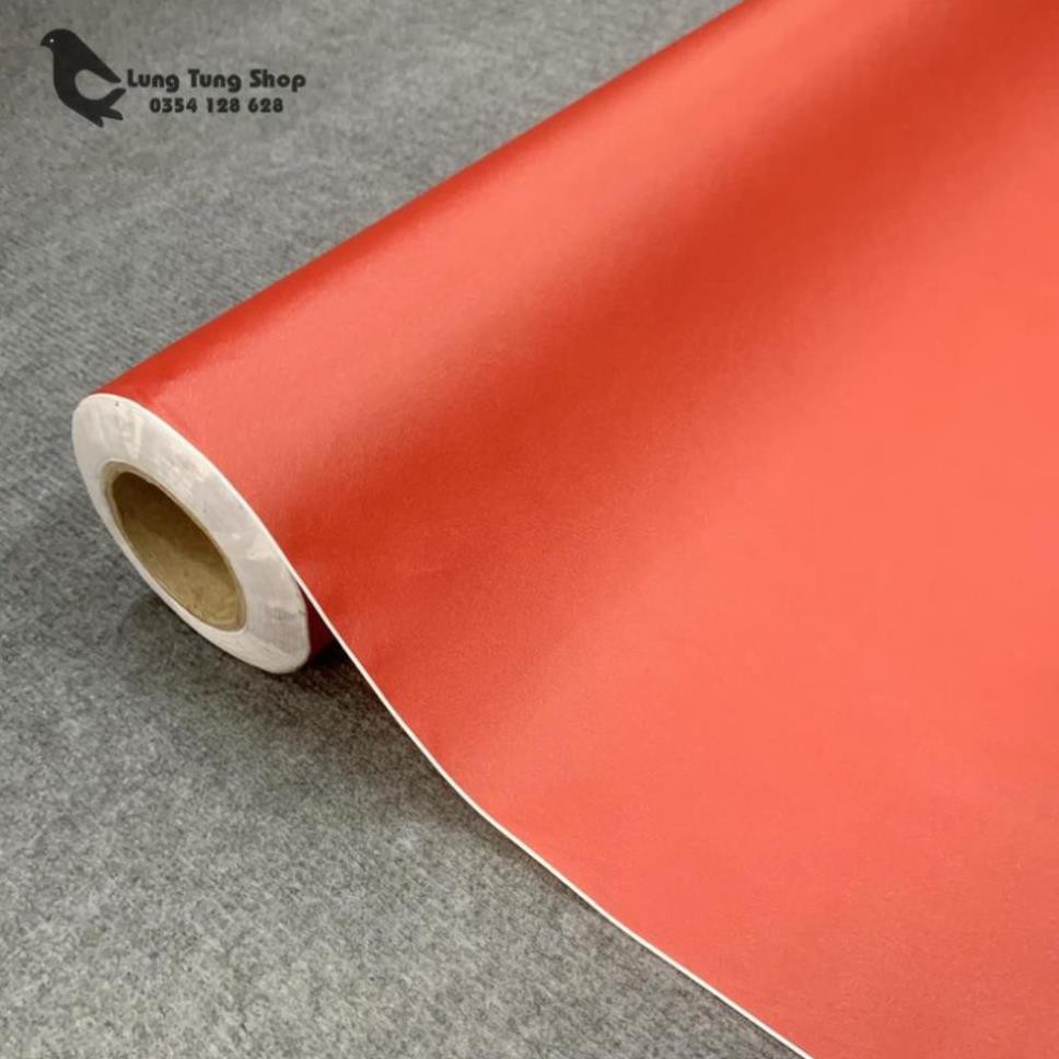 Decal màu đỏ nhám - Giấy dán tường , bàn , tủ có sẵn keo ( khổ 1,2m ...