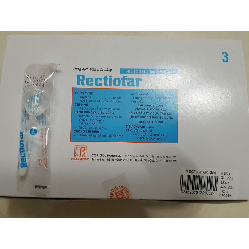 1 ỐNG RECTIOFAR HẠN SỬ DỤNG 1/6/2024 | Shopee Việt Nam
