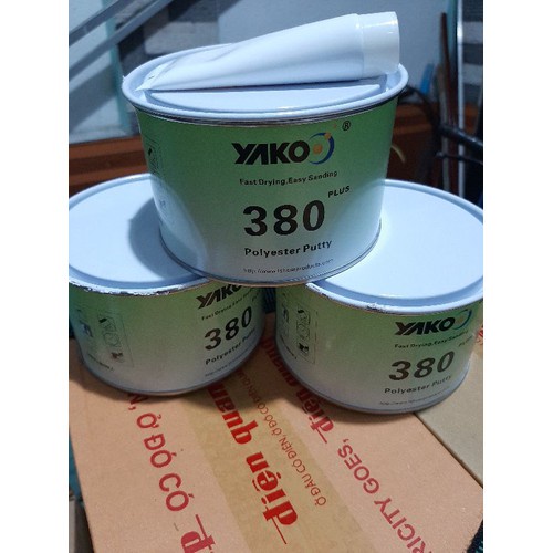 Mua Bả matit ô tô, xe máy Yako 380 Plus 1kg dùng trám trét kim loại, nhựa đa dụng Polyester ...