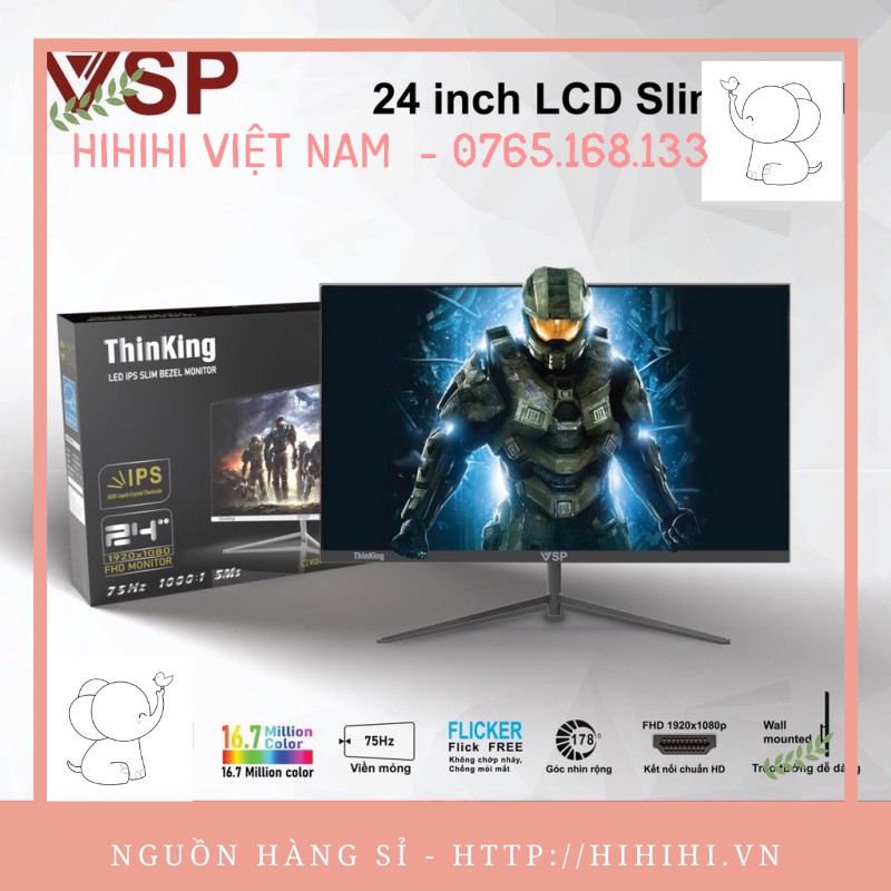 [hihi giá sỉ 10]MỚI VỀ.LCD LED 24 VSP Vi24 THINK VISION CHÍNH HÃNG LOẠI ...
