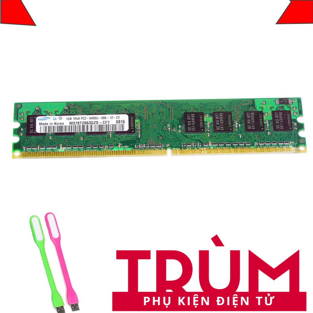 Ram Dành Cho Máy Tính DDR PC Samsung 2GB, DDR 2, Bus 800Mhz Tản Nhiệt ...