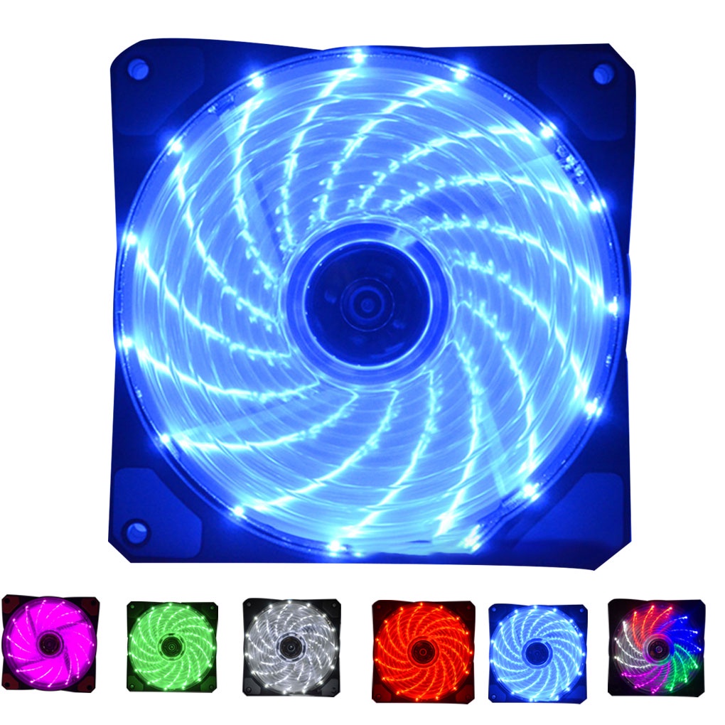 Mua MC-120mm LED Ultra Silent Computer PC Case Fan 15 LEDs 12V Cpu ...