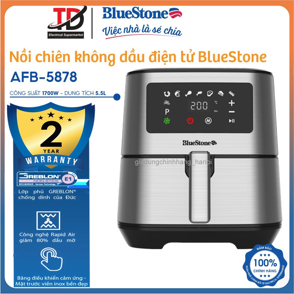 Mua Nồi chiên không dầu điện tử BlueStone AFB-5878 - 5.5 Lít, Công nghệ ...