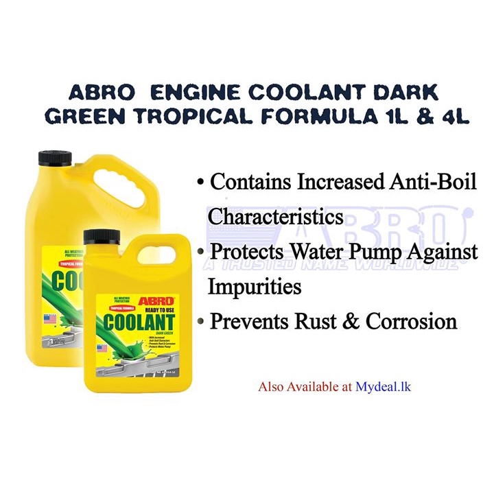 Mua Nước Làm Mát Động Cơ Ô Tô ABRO ENGINE COOLANT Xanh 1Lít giá rẻ nhất ...