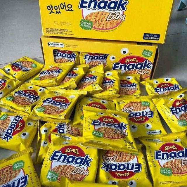 Mì Snack Ăn Liền Enaak 720g (24 Gói 30g) | Shopee Việt Nam