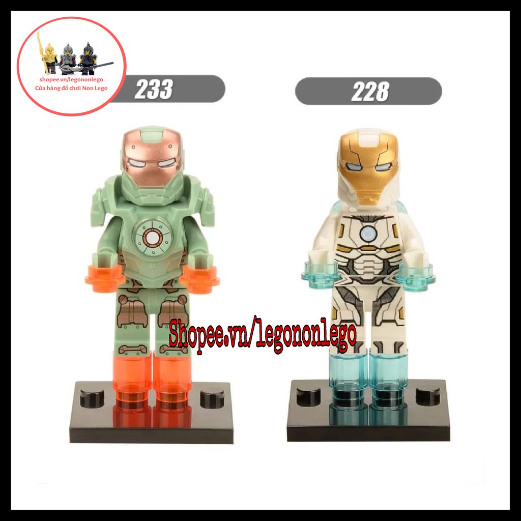 Minifigure Lego Marvel siêu anh hùng người sắt Iron Man MK37 Spacesuit ...