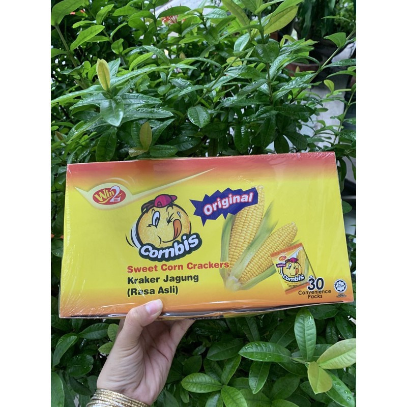 Bánh Bắp Cornbis Win2 Sweet Corn Crackers 540g (Hộp Lớn 30 gói ...