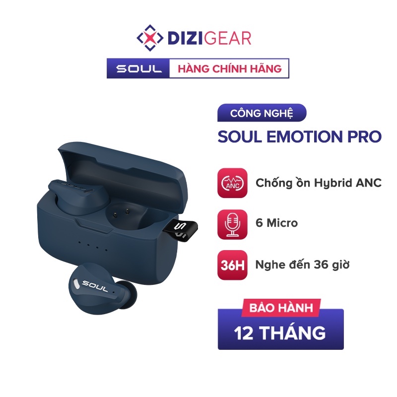 Mua Tai Nghe TWS SOUL Emotion Pro, Chống Ồn Hybrid ANC, BT 5.1, 6 Mics ...