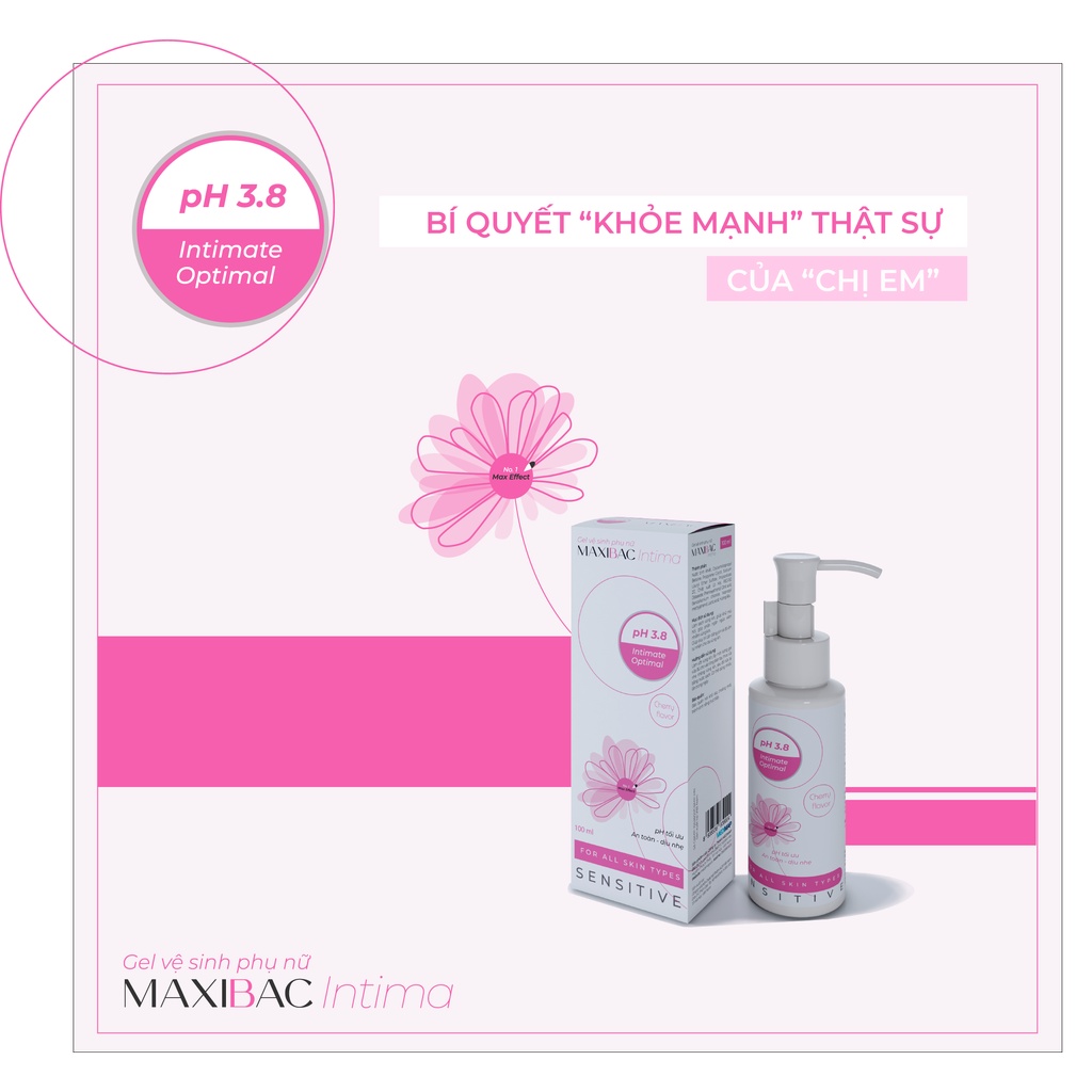 GEL VỆ SINH PHỤ NỮ MAXIBAC INTIMA PH3.8 CHAI 100ML | Shopee Việt Nam