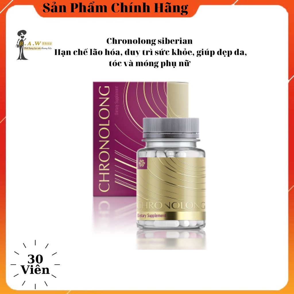 [GIÁ TỐT ] - Chronolong Siberian, hạn chế lão hóa, duy trì sức khỏe ...