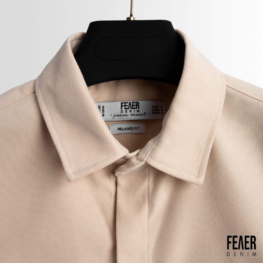 Mua Áo sơ mi nam FEAER DENIM tay dài chất lụa nhung gân VELVET FABRIC ...