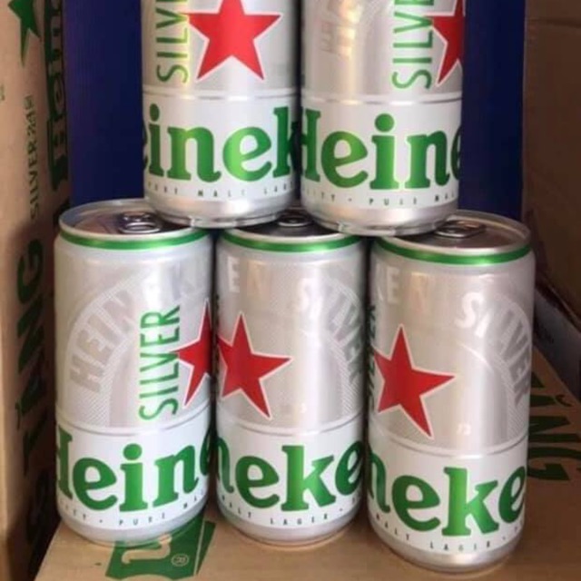 Bia Heineken Silver - Ken bạc - 250ml x 24 lon | Shopee Việt Nam