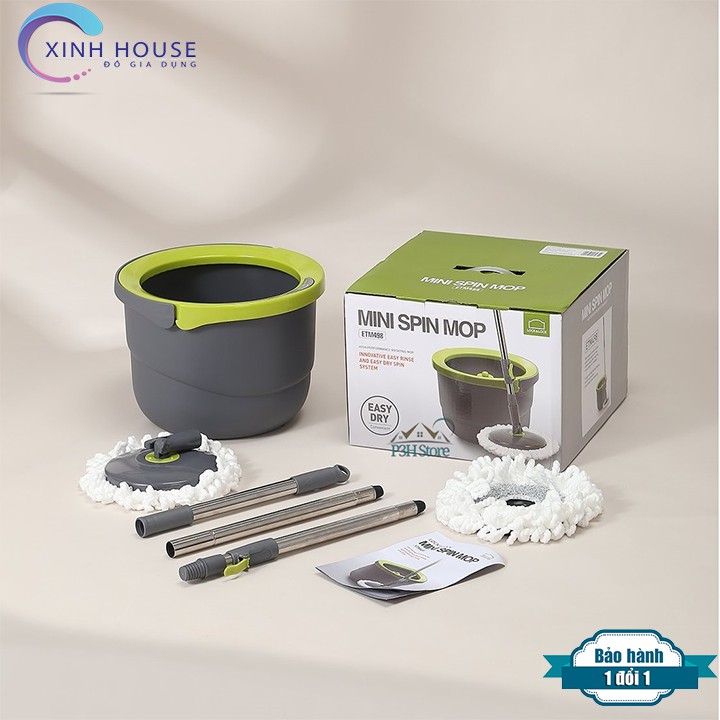 Bộ lau nhà Lock&Lock Mini Spin Mop nhỏ gọn ETM498 | Shopee Việt Nam