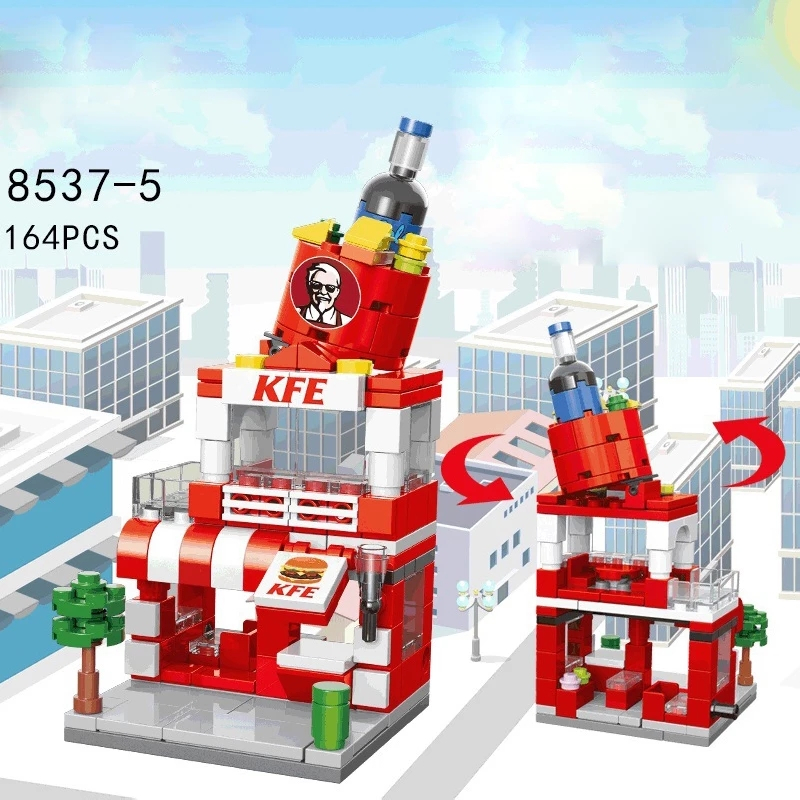 Mua Mô Hình Đồ Chơi Lego Lắp Ráp Cửa Hàng Tiện Lợi KFC Mcdonald 'S Starbucks Apple giá rẻ nhất ...