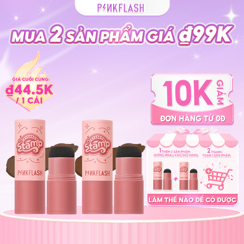 Bộ Phấn Trang Điểm Lông Mày PINKFLASH 10 Khuôn Vẽ Tạo Hình Toàn Diện Chống Nước Lâu Trôi Thân ...