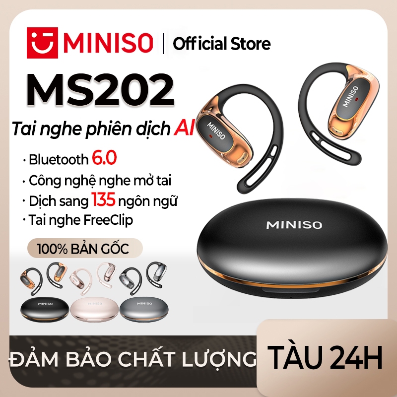 MINISO MS202 Tai Nghe Phiên Dịch AI Phiên dịch thời gian thực AI Giảm ...