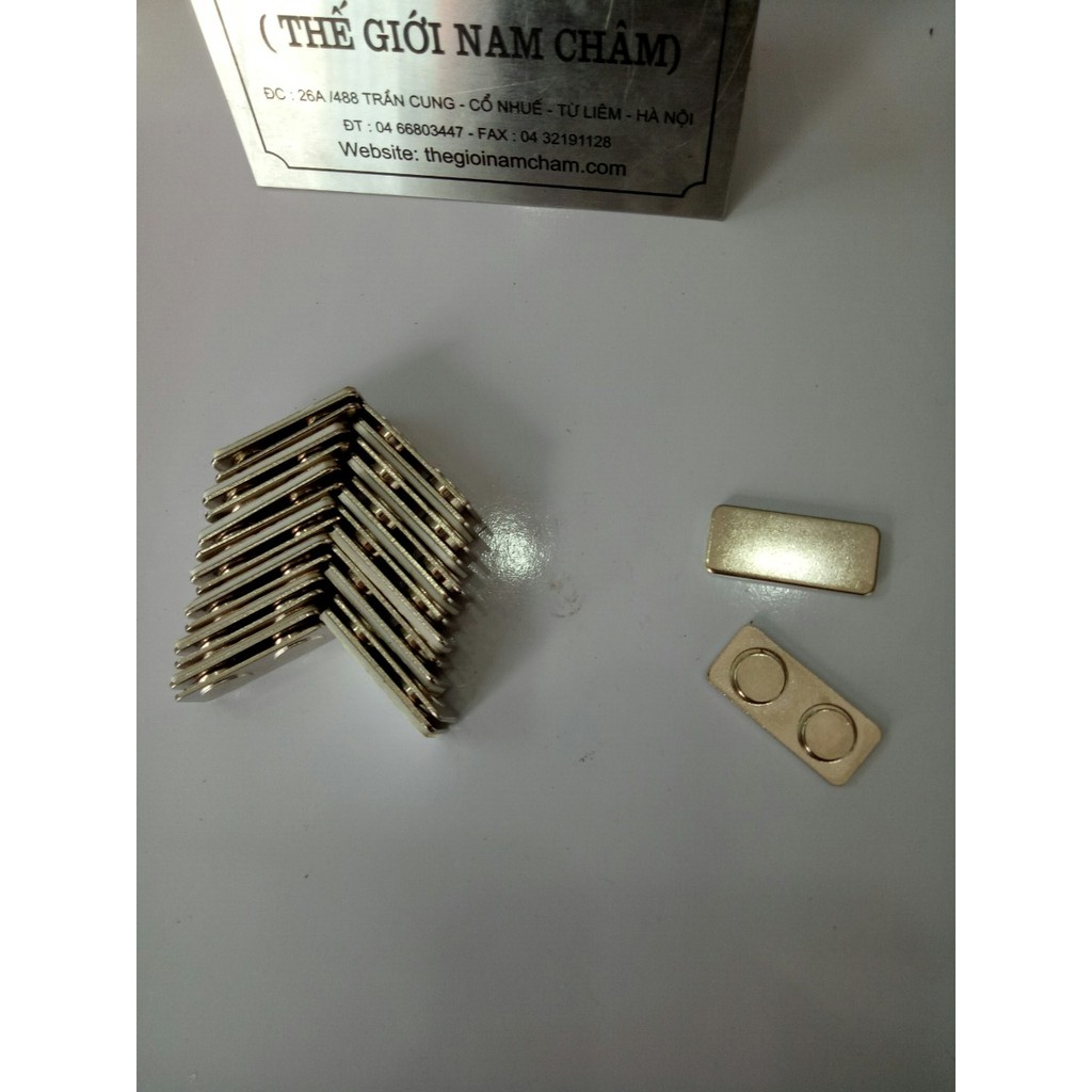 Mua Nam châm cài áo, thẻ tên 2 nút ngắn giá rẻ nhất | TecKi.Vn