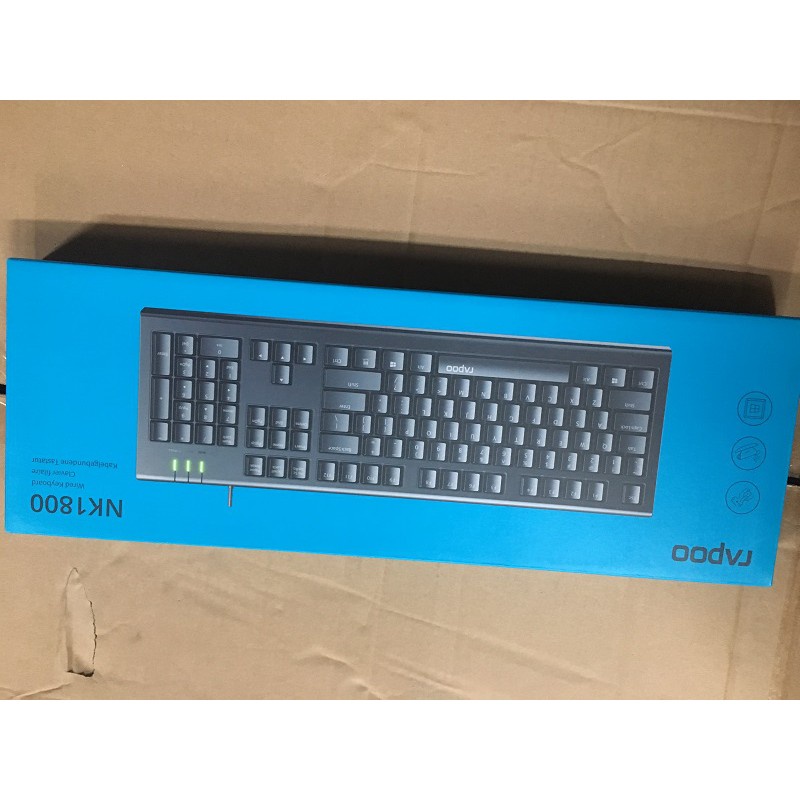 Bàn phím Rapoo NK1800 Wired (Đen) Hàng chính hãng | Shopee Việt Nam