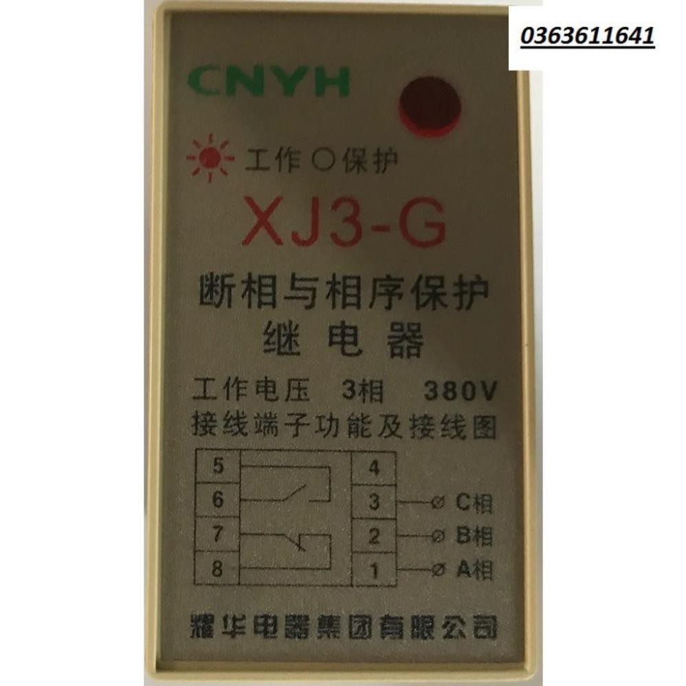 Mua Sale Giá gốc Bảo vệ mất pha, bảo vệ lỗi pha đảo pha lệch pha XJ3G ...