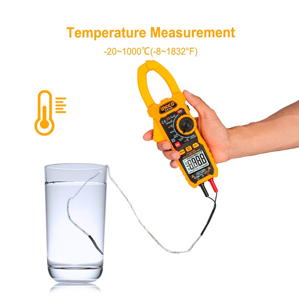 Mua Đồng hồ kẹp kỹ thuật số AC/DC INGCO DCM10004 Ampe kìm 6000 số đếm ...