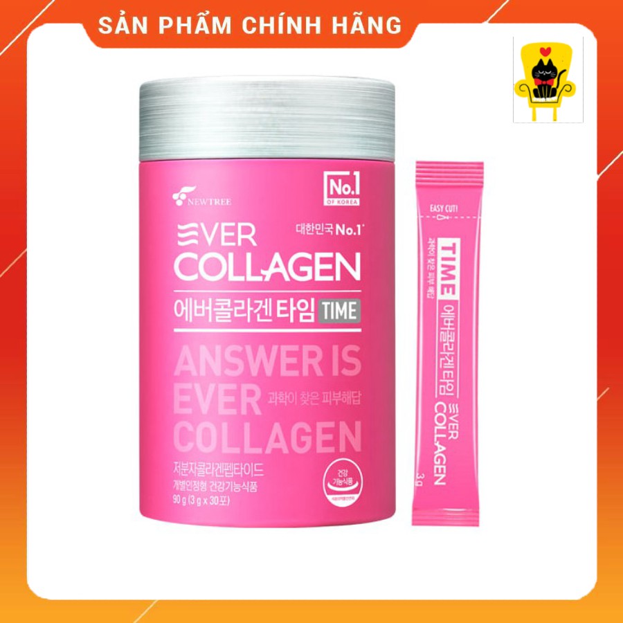 Collagen Ever Time Hộp 30 gói dạng bột UỐNG LIỀN giảm nếp nhăn sau 12 ...