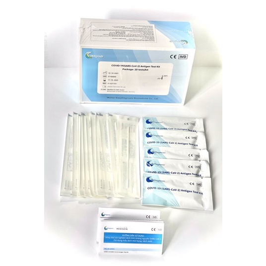 Mua (Hàng sẵn) Bộ Kít Test Nhanh, Kít test mũi nhanh Tại nhà Hình thật ...