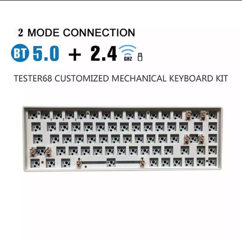 Mua Kit CIY Tester 68 (GK68) Kết Nối Wireless 2.4ghz & Bluetooth 5.0 ...