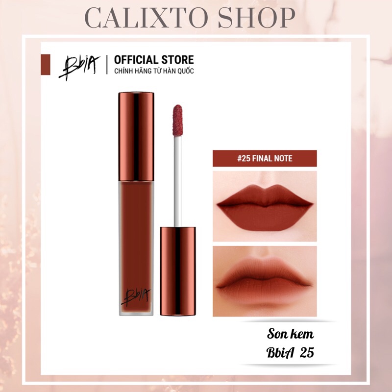 Son Bbia Last Velvet Lip Tint #25 Final Note | Shopee Việt Nam