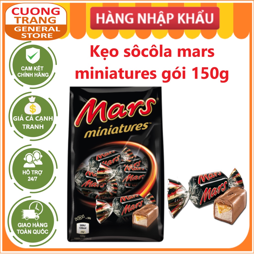 Kẹo sôcôla mars miniatures gói 150g | Shopee Việt Nam