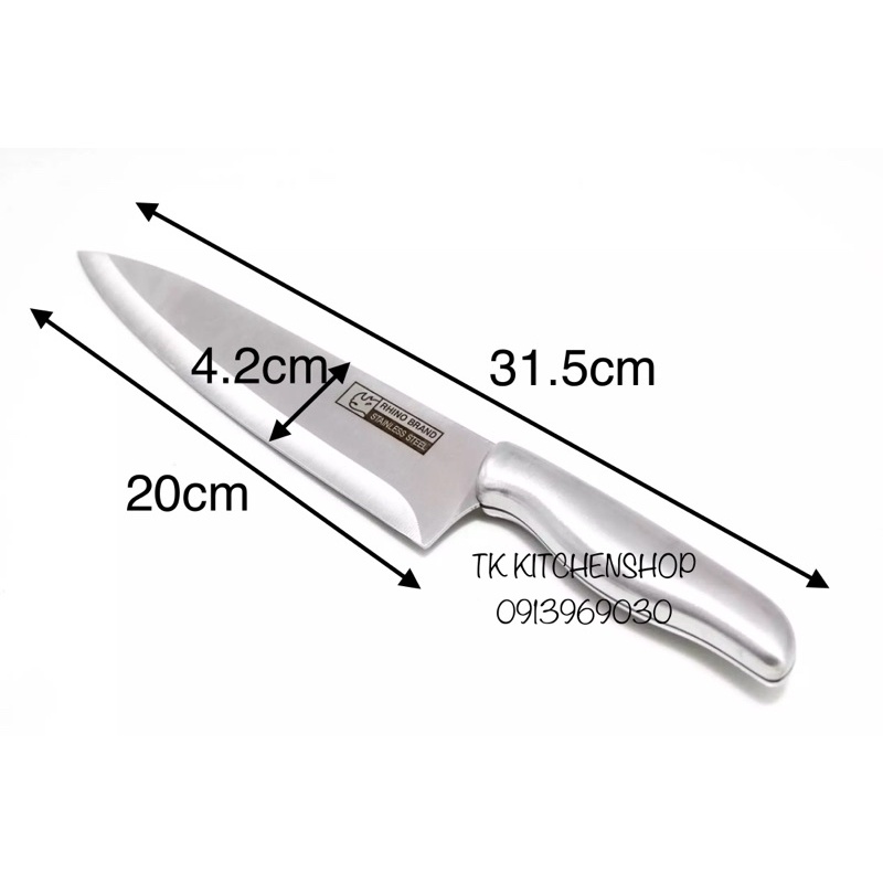 Mua Dao inox Thái Lan cán liền bằng inox Rhino , dao thái thịt, rau củ ...