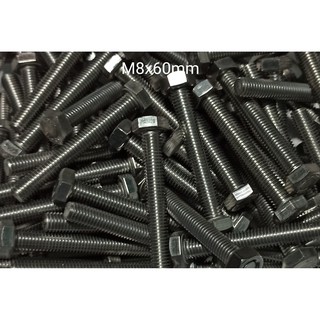 M8x50mm, M8x60, M8x70, M8x80 INOX 304 COMBO Bộ 10 Bu Long Con Tán 8mm ...