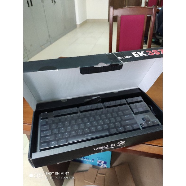 Bàn phím cơ Edra 387 brow sw | Shopee Việt Nam