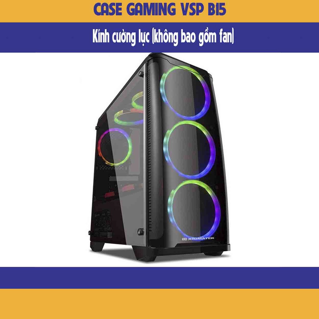 CASE Vỏ máy tính VSP B15 Gaming 2021 (KHÔNG GỒM FAN) | Shopee Việt Nam