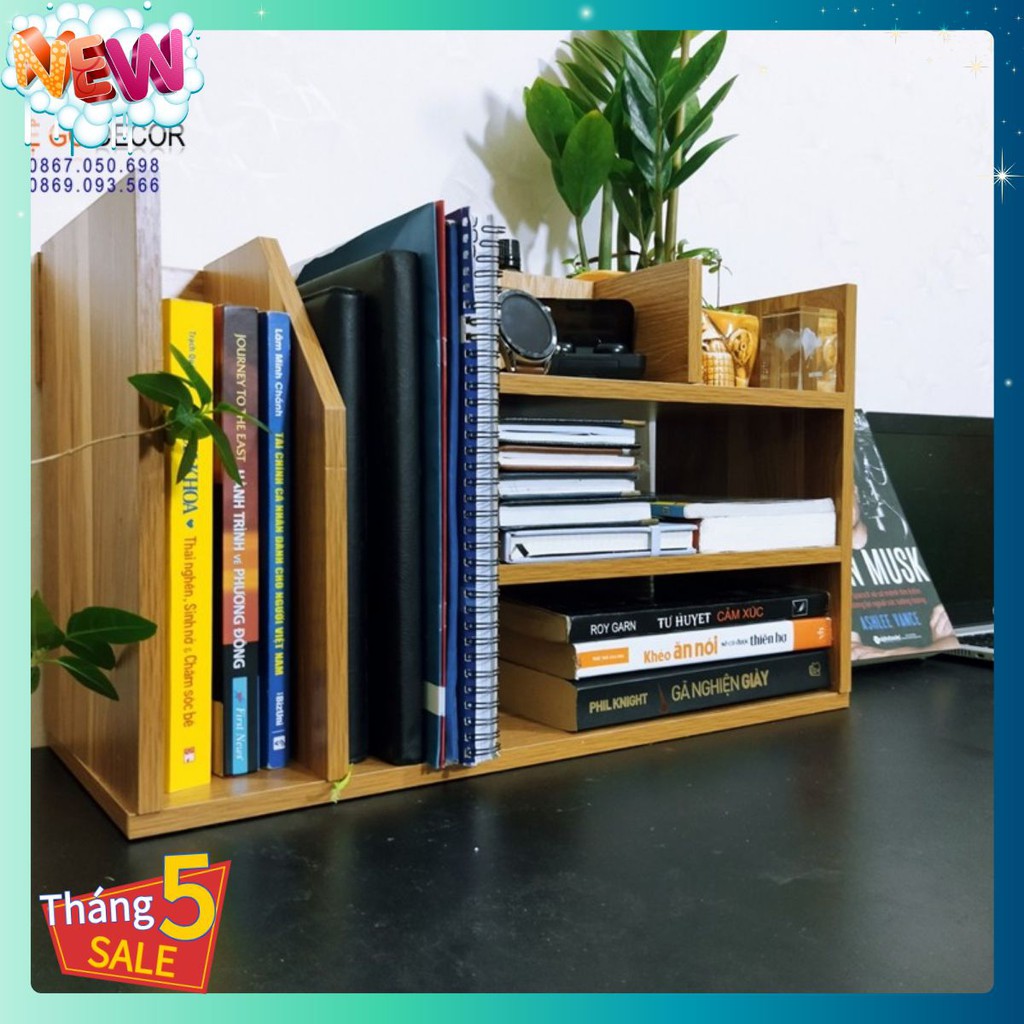 Mua Kệ Sách Để Bàn Mini, Kệ Để Hồ Sơ Văn Phòng Nhỏ Gọn Tiện Lợi, Gỗ MDF ...
