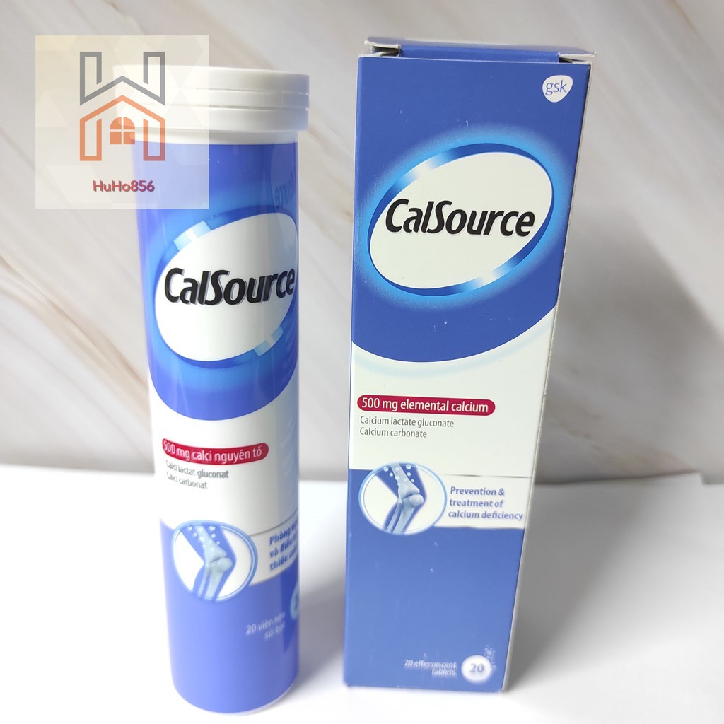 Viên sủi bổ sung canxi CalSource 500mg Tuýp 20 viên mới tại Hà Nội có ...