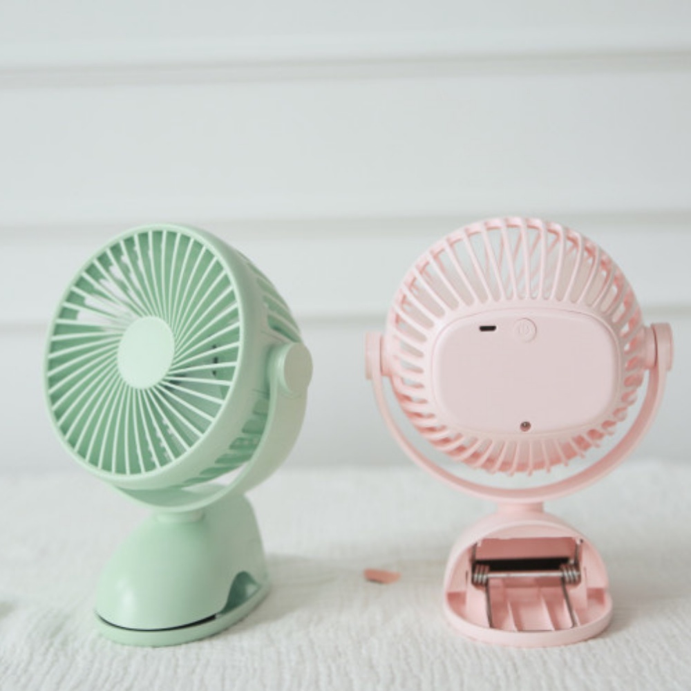 Quạt Kẹp Mini Tích Điện Portable mobile Fan pin 8000mah Lên Đến 60h ...