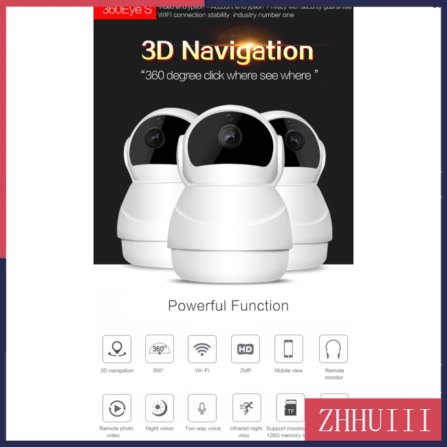 360eyes Full 1080P IP Camera Night Vision CCTV Home Security Camera ...