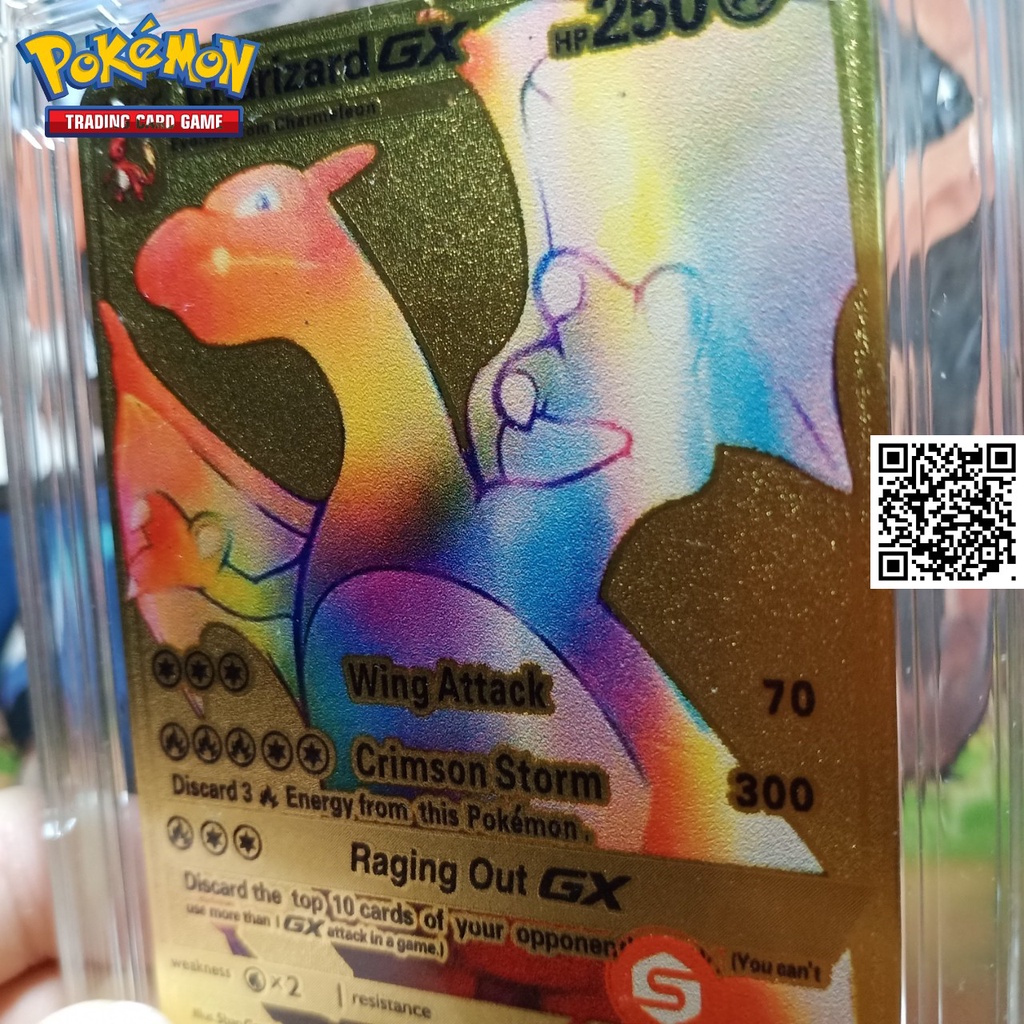 Mua Card Pokemon kim loại vàng Shiny Lizardon ngủ sắc tiến hóa cấp 3 ...