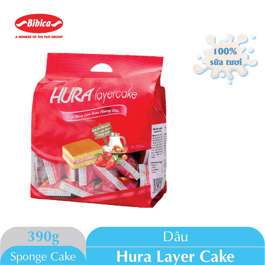 Bánh Bông Lan Cuộn Hura Layercake Bơ Sữa Túi Quai Xách 360g | HolCim - Kênh Xây Dựng Và Nội Thất