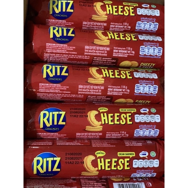 Bánh Ritz Nhân Phô Mai 118g | Shopee Việt Nam