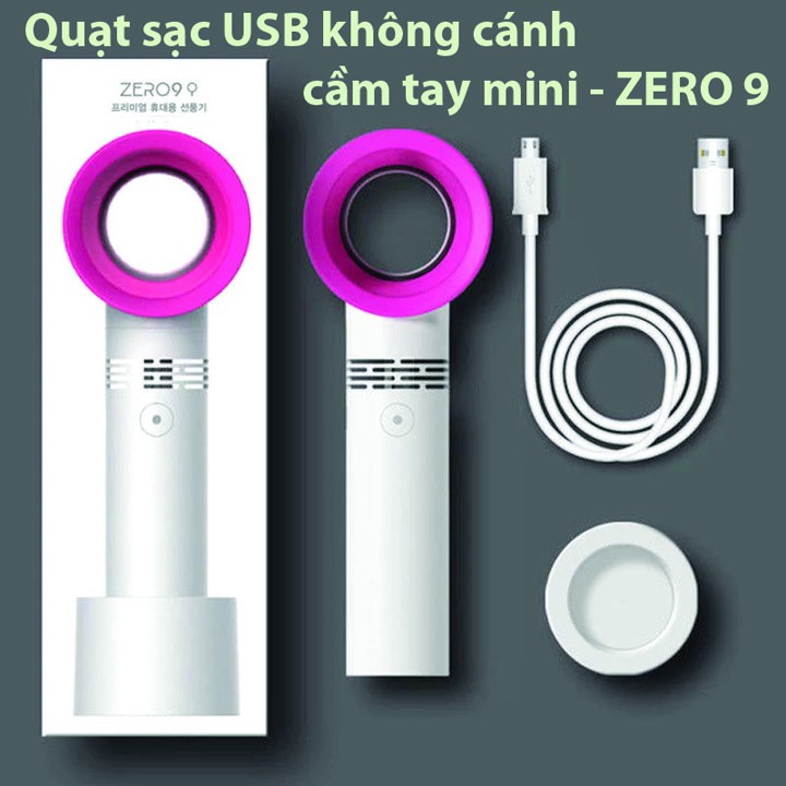 Mua QUẠT CẦM TAY KHÔNG CÁNH SẠC ĐIỆN CỔNG USB ZERO9 giá rẻ nhất | TecKi.Vn