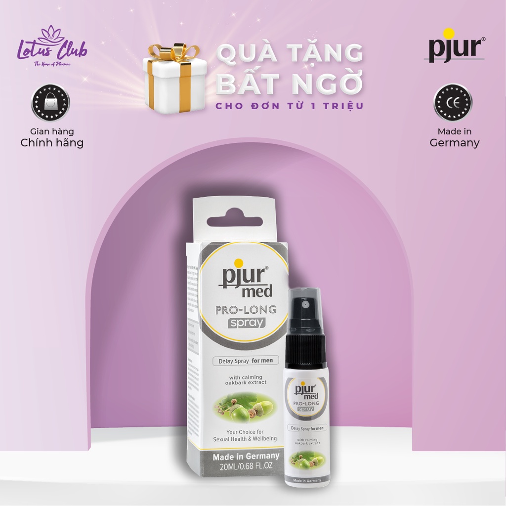 Xịt dành cho quý ông pjur med Pro-Long Spray 20ml | Shopee Việt Nam