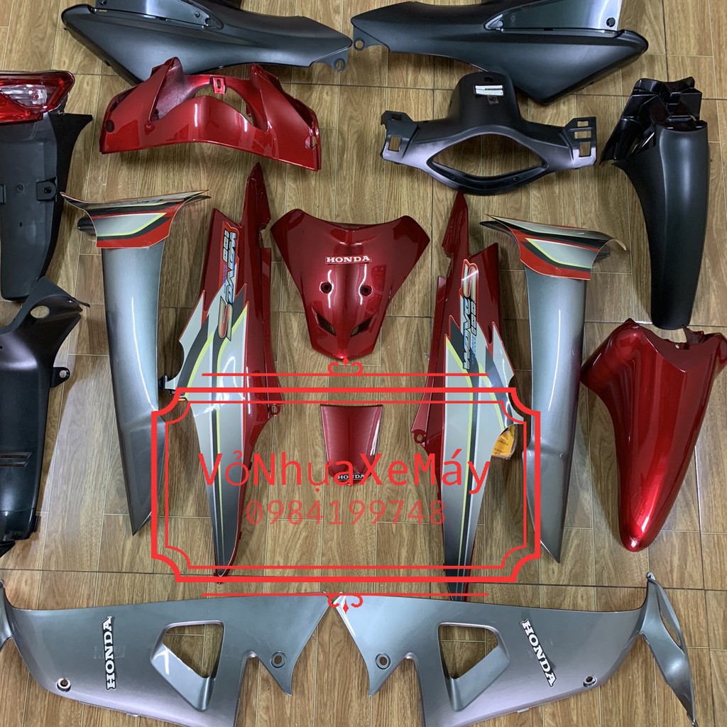 Mua Bộ dàn áo xe wave S100 MÀU ĐỎ -wave RS 100 -wave A -WAVE ALPHA ...