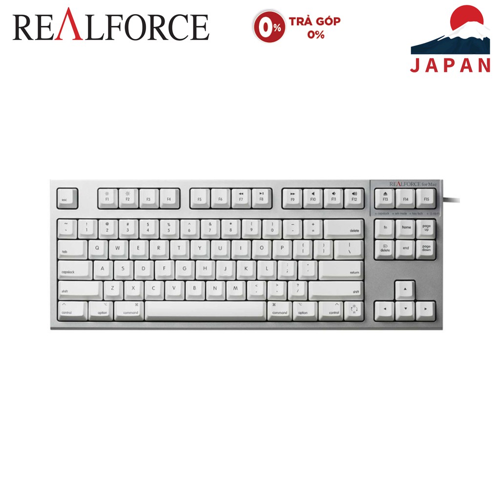 Bàn phím cơ Realforce R2 Silent APC for Mac Tenkeyless 30g | Shopee ...