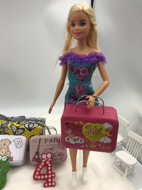 Vali xách tay mini. Vali cho búp bê barbie. Vali mini decor. Trang trí ...
