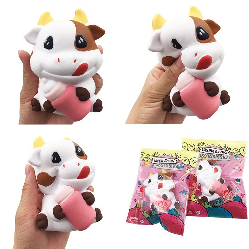 Đồ Chơi Bóp Squishy Hình Bò Sữa Dễ Thương 11Cm – Đồ chơi trẻ em