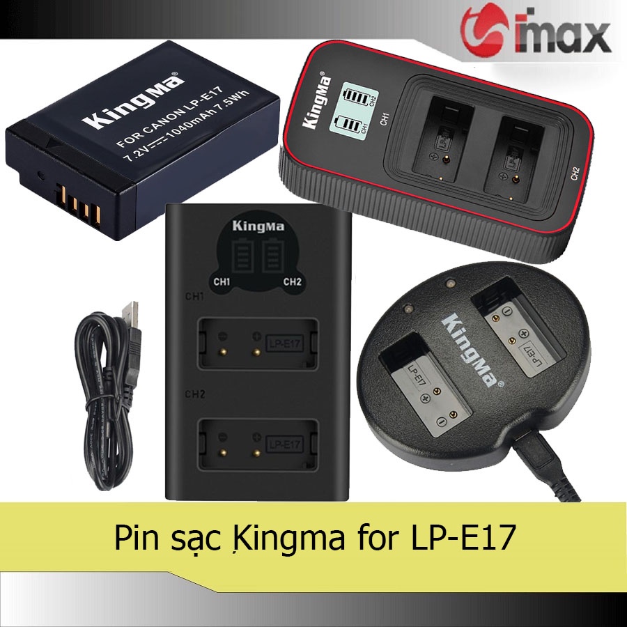 Pin sạc Kingma cho Canon LP-E17 (Sạc nhanh - Cổng Type C) | Shopee Việt Nam
