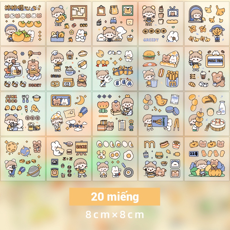 Mua Bộ Sticker hình dán dễ thương sáng tạo và giấy bộ nhãn dán trang ...