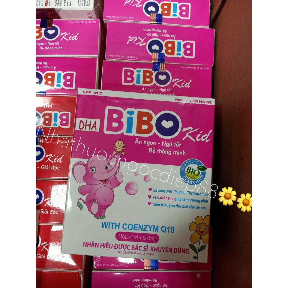 Mua Siro DHA Bibo kid ăn ngon ngủ tốt bé thông minh - Bổ sung dha ,taurin, thymomodulin (Hộp 20 ...