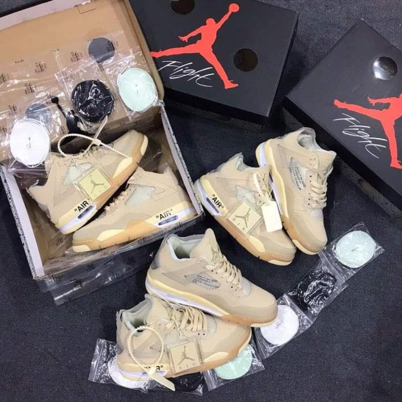 Giày Thể Thao JD4 Off White Sail màu kem tặng 3 dây kèm Full Box Bill ...